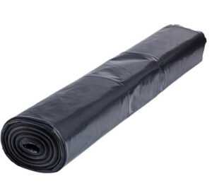 Heavy Duty Black Polythene Plastic Sheeting 4mt Wide 1200 Gauge - Tarps Uk
