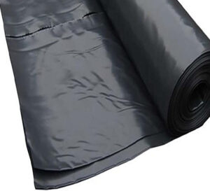 Extra Thick Black Heavy Duty Polythene Sheeting Roll - Tarps Uk