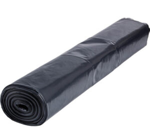 Black Plastic Polythene Sheeting 4mt Wide Dpm Rolls Sheet - Tarps Uk