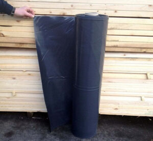 Black Plastic Polythene Sheeting 4mt Wide Dpm Rolls Sheet - Tarps Uk
