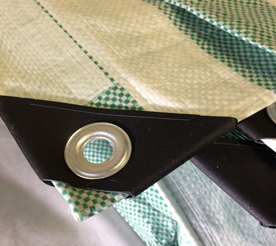 Green/white Uv Protected Medium Weight Tarpaulin Market Stall Tarpaulin ...